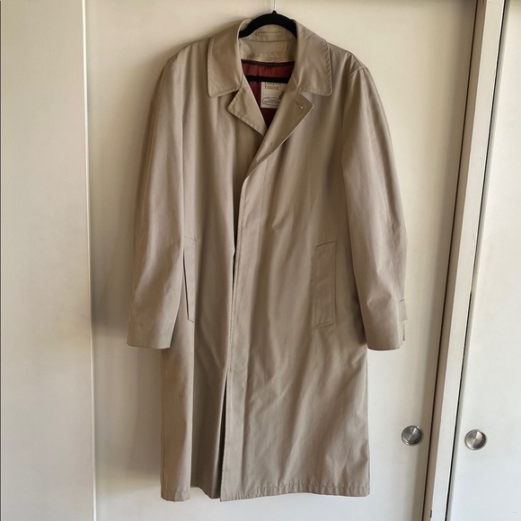 London Towne | Jackets & Coats | Vintage Tan Mans Raincoat Xl | Poshmark